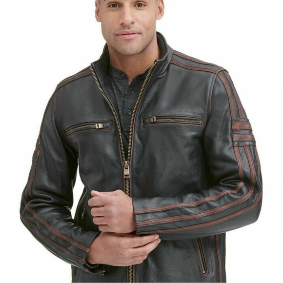 Black Rivet | Jackets & Coats | Nwt Black Rivet Mens Antique Leather ...